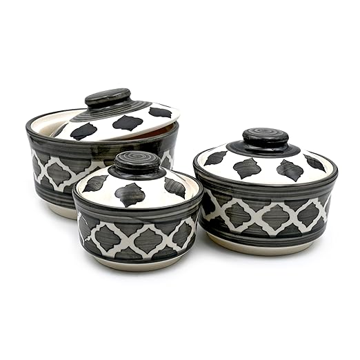 SG Shadowgreen - Ceramic Serving Donga Set With Lid - Gravy Donga Set ...