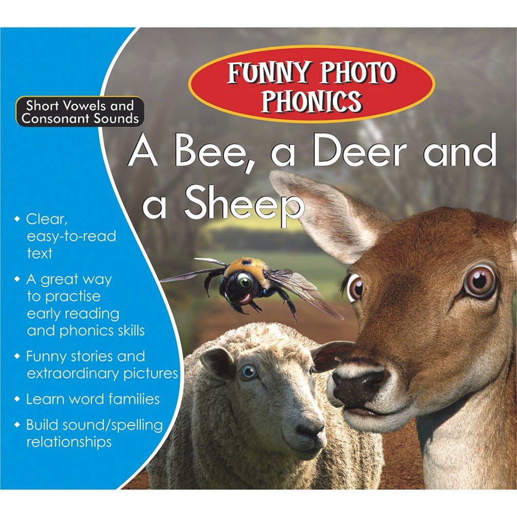Shree Book Centre Funny Photo Phonics A Bee, A Deer & A Sheep: Phonics ...