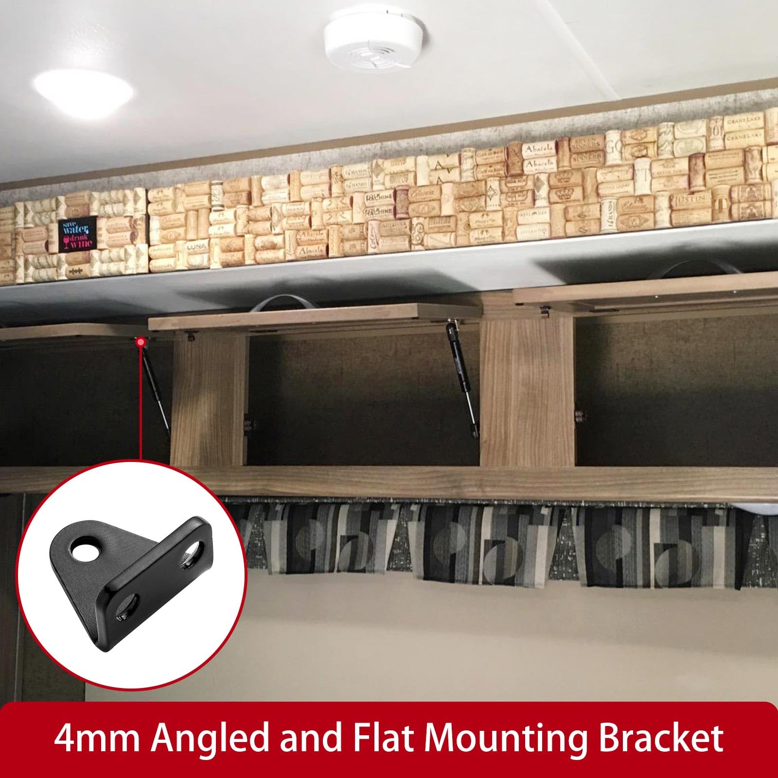 Snapklik.com : Vepagoo 4MM Hole Connector Gas Strut Mounting Brackets ...