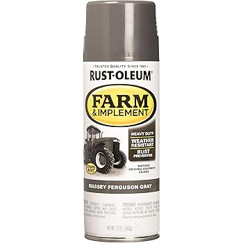 Amazon.com: Rust-Oleum RUSTOLEUM 280133 Massey Ferguson Gray 12 oz Farm ...