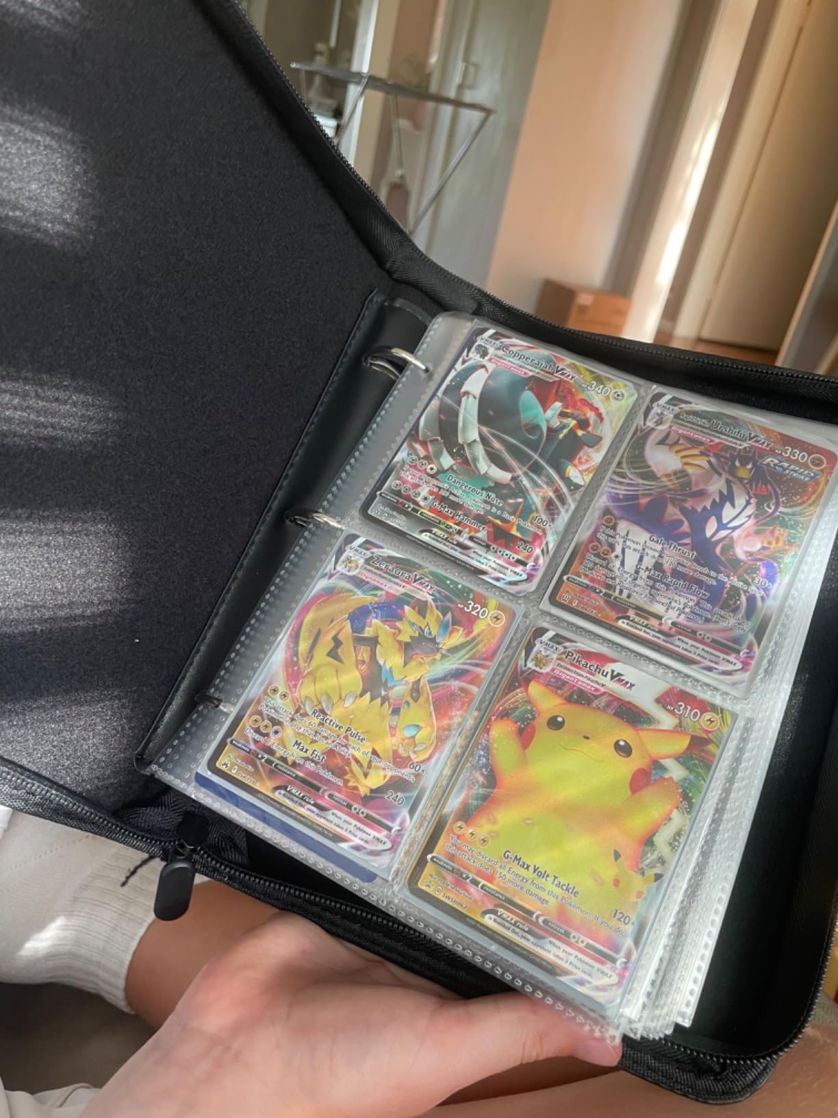 Card Binder for Trading Cards, 4-Pocket Pages Sleeves 400 Pockets Card ...