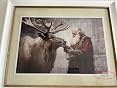 Amazon.com: Retro Neutral Rustic Santa Poster Home Decor Christmas ...