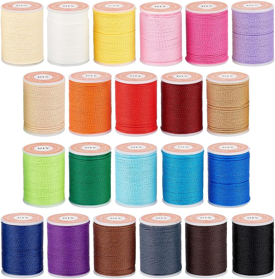Amazon.com: 30 Rolls Wax String for Bracelet Making, Waxed Thread ...