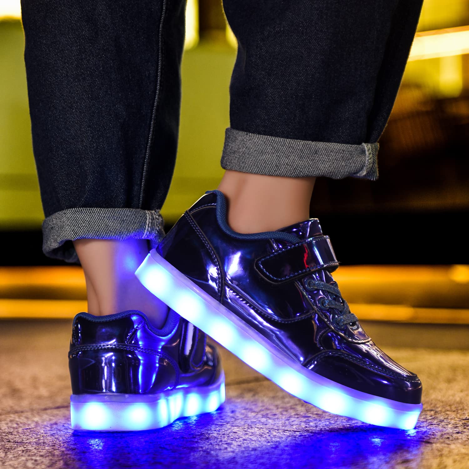 Kids Light up Shoes for Boys Girls LED Shoes USB Charging Flashing ...