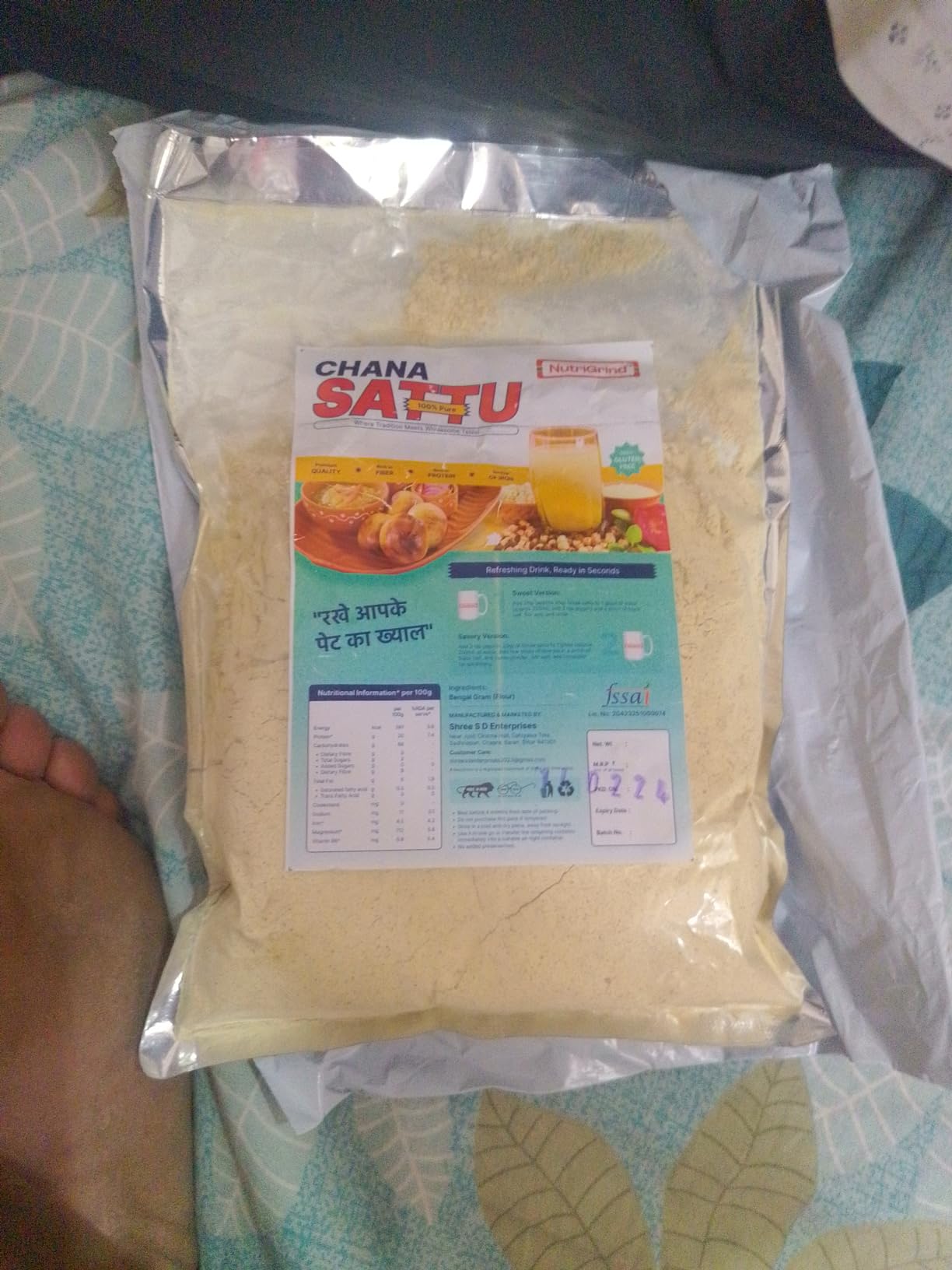 NutriGrind Chana Sattu | 100% Pure Bihari Sattu Powder | Natural ...