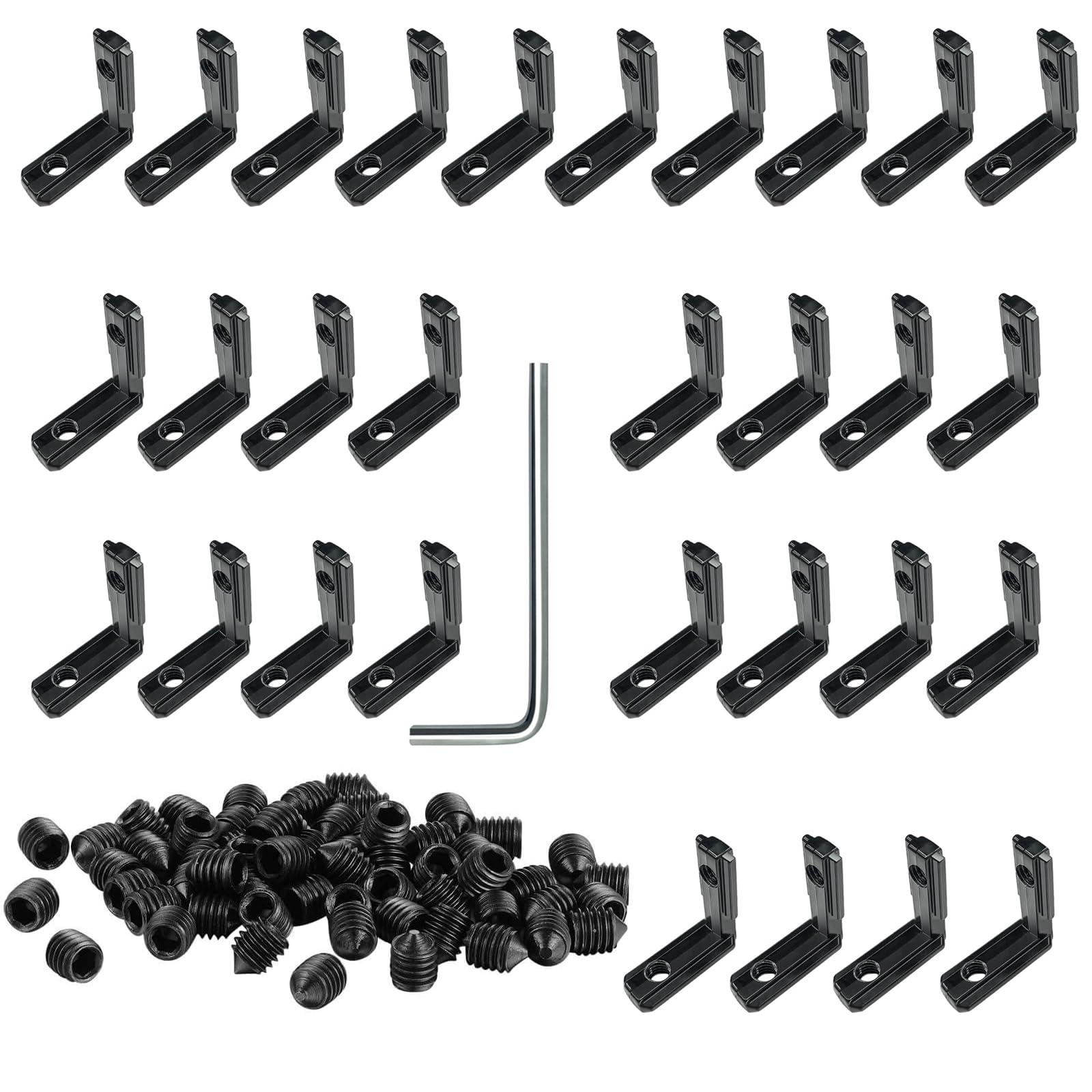 Amazon.com: 30set Black 2020 Series L-Shape Interior Inside Corner ...