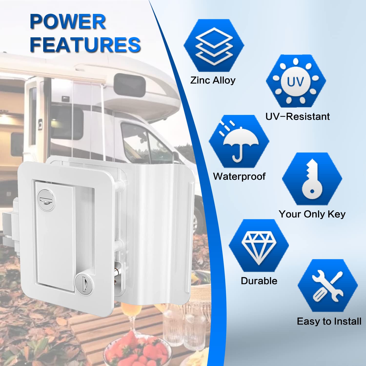 Snapklik.com : RV Door Locks Replacement Upgraded RV Door Latch