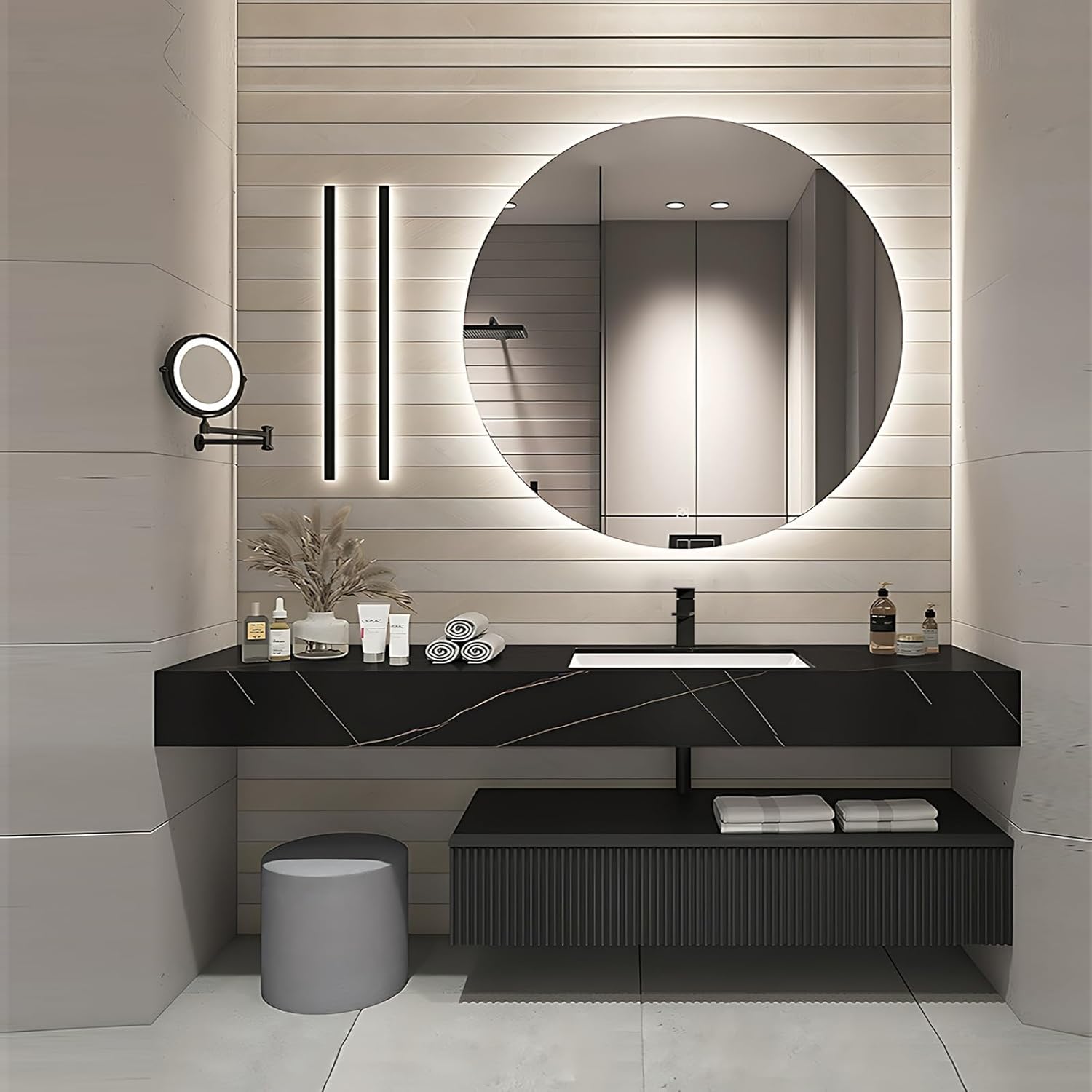Amazon.com: High QLO Bathroom Vanity with Sink - Floating Bathroom ...
