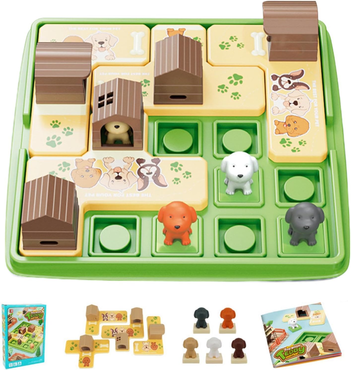 Amazon.co.jp: Bhuun Dogs And Boxes Game Logical Thinking Puzzle Game ...
