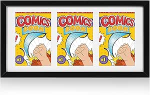 Amazon.com: Soaoo Triple Comic Book Wall Frame, Uv Protected - Acrylic ...