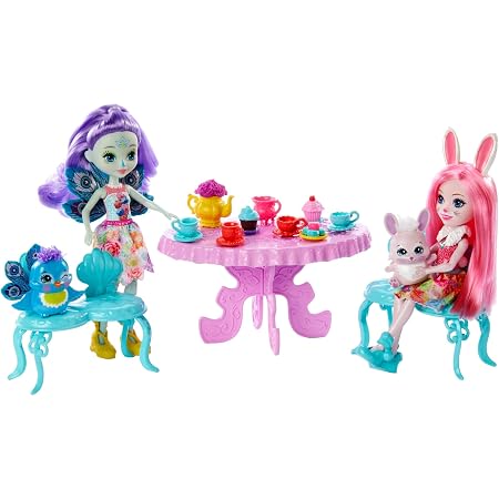 Mattel Enchantimals FDG01 Gartenzauber Spielset mit Hasen-Puppe, Reh ...