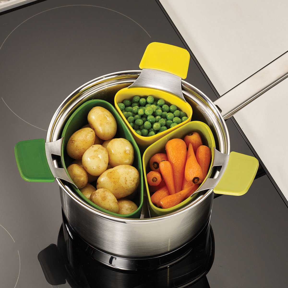 in-Pan Steaming pod Set of 3 pods : Amazon.in: Home & Kitchen