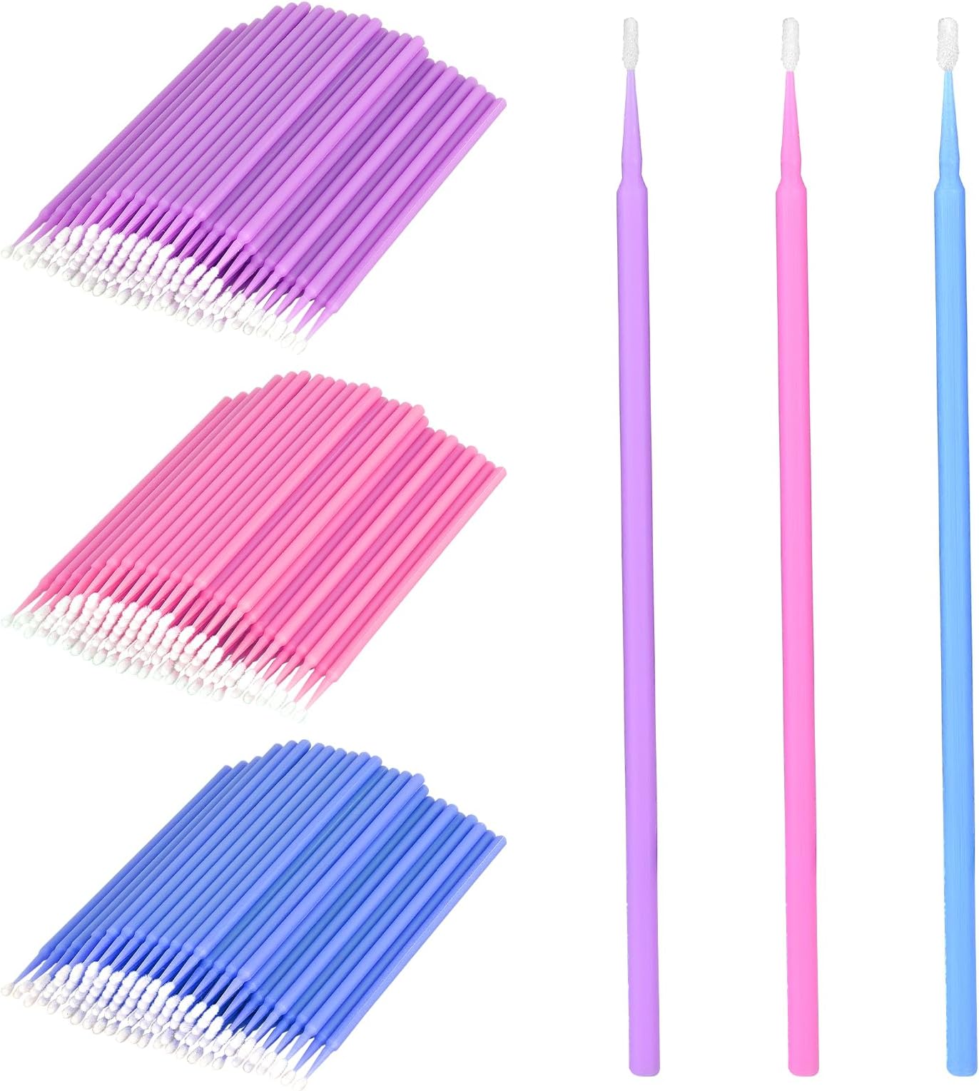 100 Pcs Car Touch Up Paint Brushes - Disposable Micro Brush Applicator ...