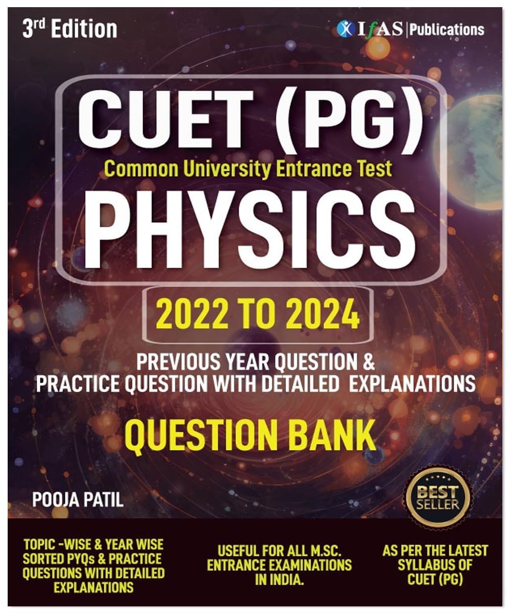 CUET PG Physics Entrance Exam Book 2025 | Previous Year Question Papers (2022-2024) with 3 Mock ...