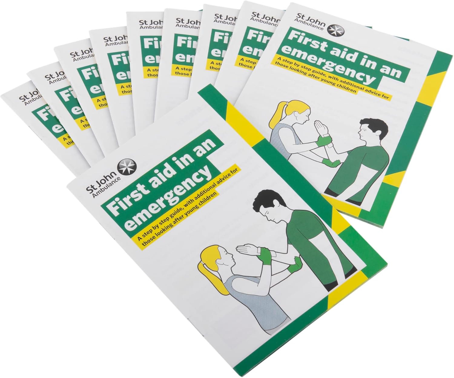 St John Ambulance First Aid in an emergency Booklet Quantity 10 Refill ...