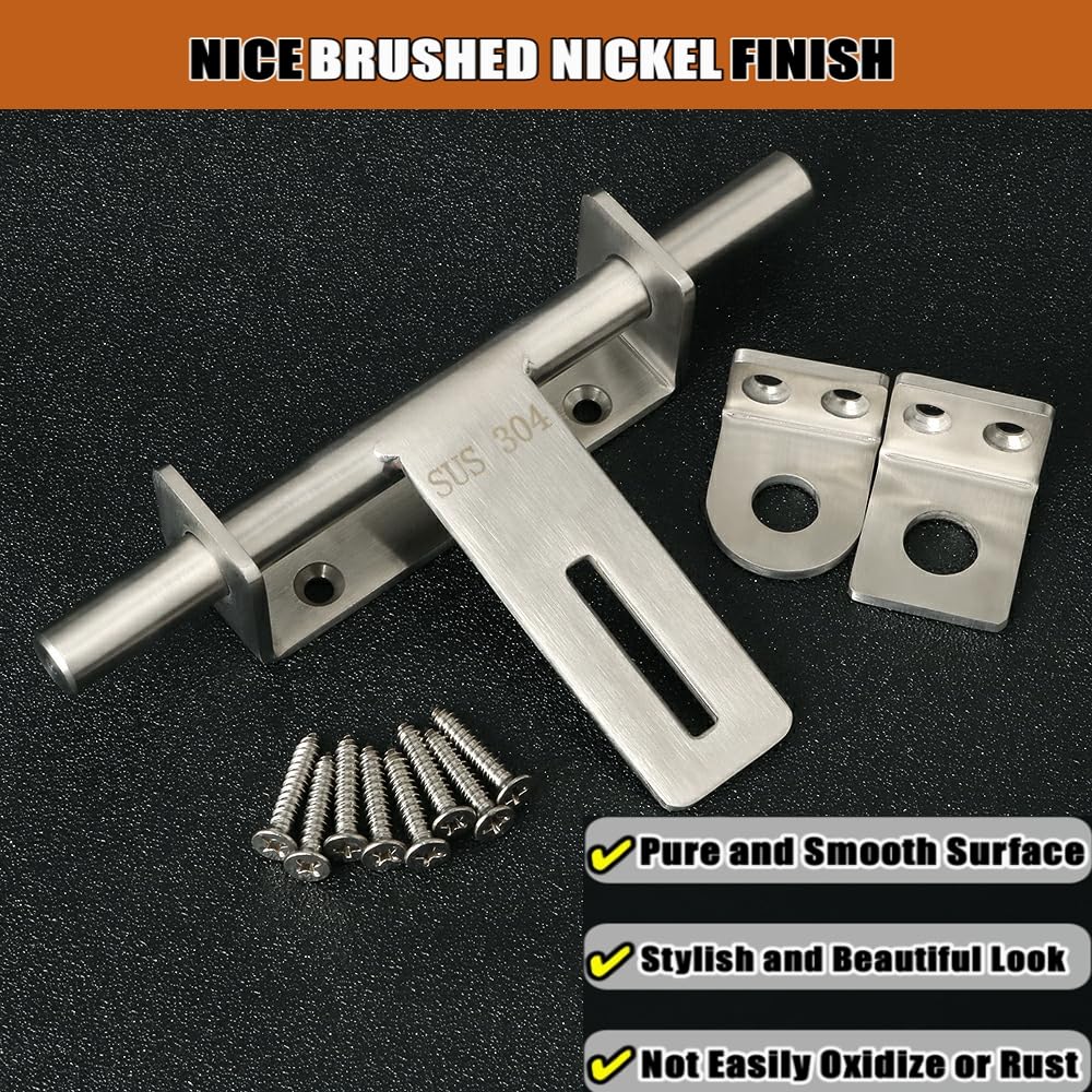 Snapklik.com : Heavy Duty Slide Bolt Gate Latch,Padlock Latches Heavy ...