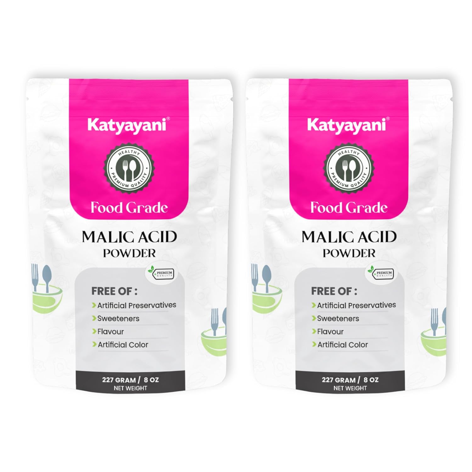 Amazon.com : Katyayani Malic Acid Food Grade (227 x 2) gm (16oz) Powder ...