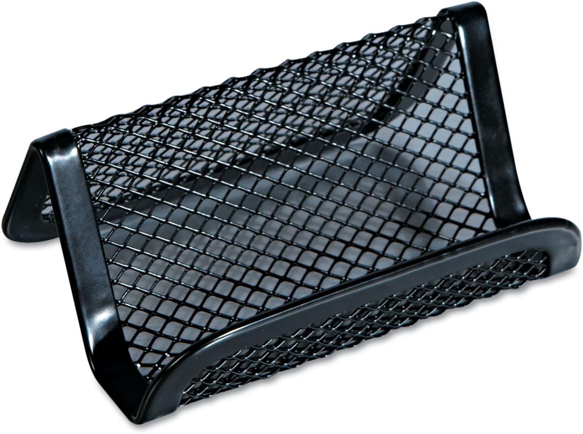 Amazon.com: Universal Mesh Metal Business Card Holder, Holds 50 2.25 X ...