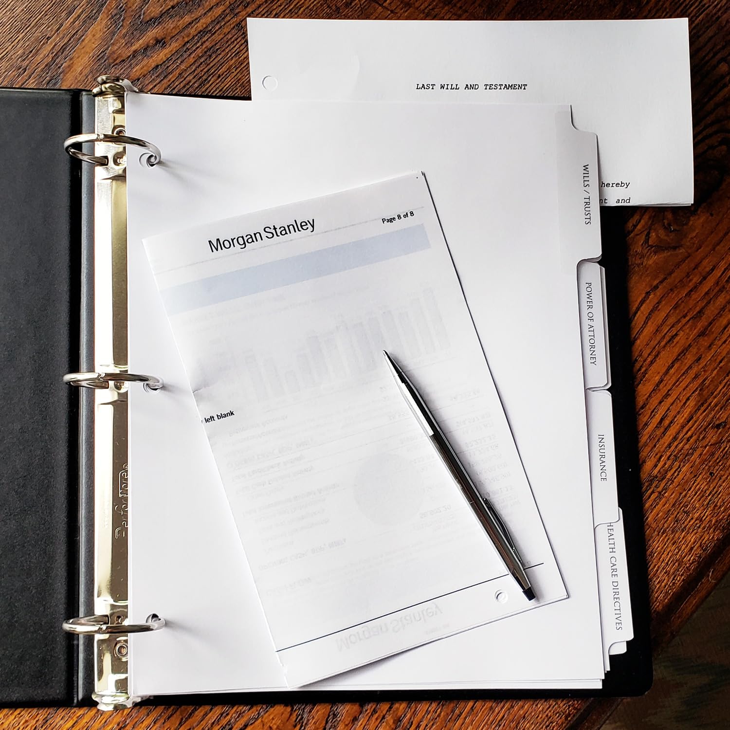 Will And Trust Organizer Estate Planning Binder Deluxe – Organizer For ...