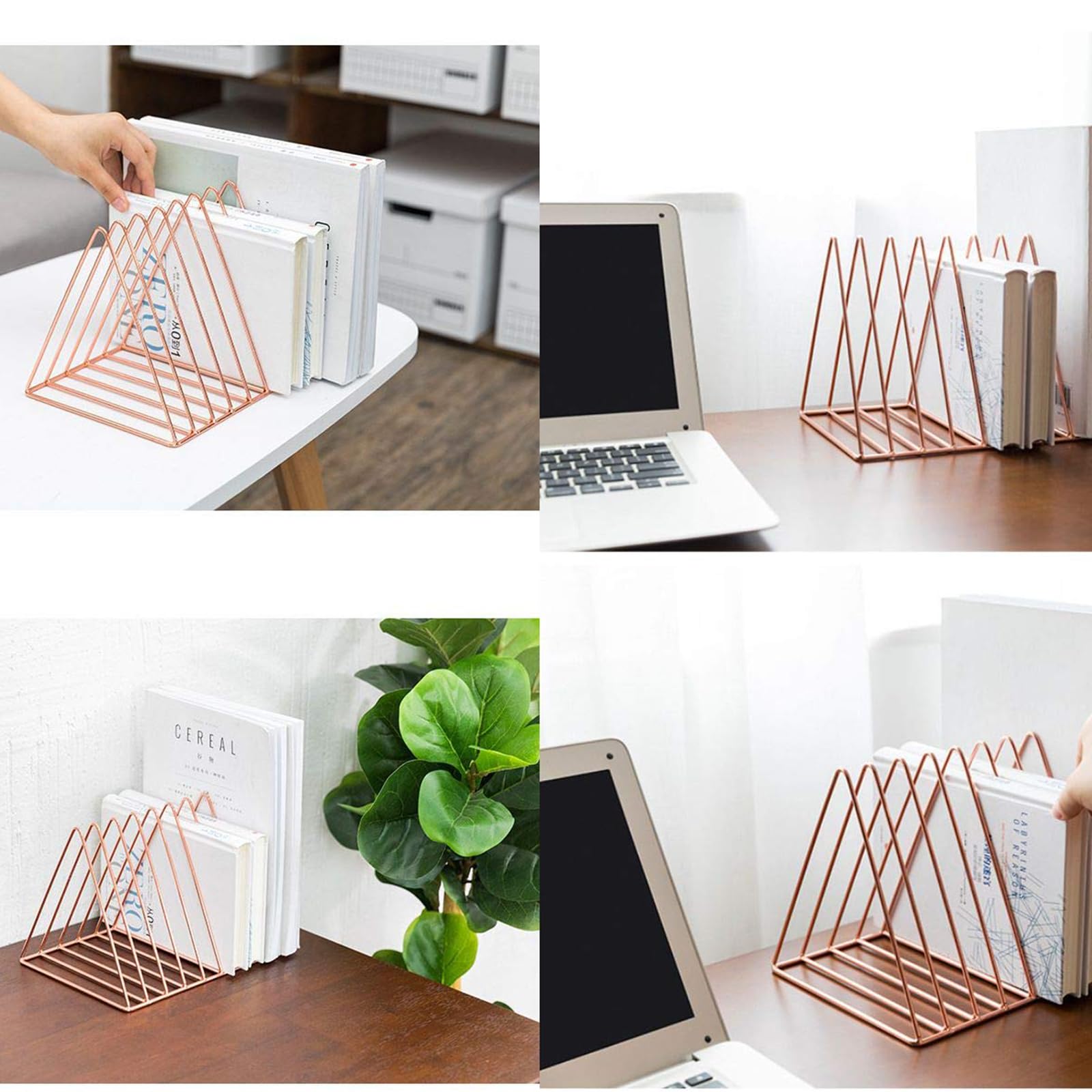 Snapklik.com : Rose Gold Metal Vinyl Record Holder,Vertical Record ...