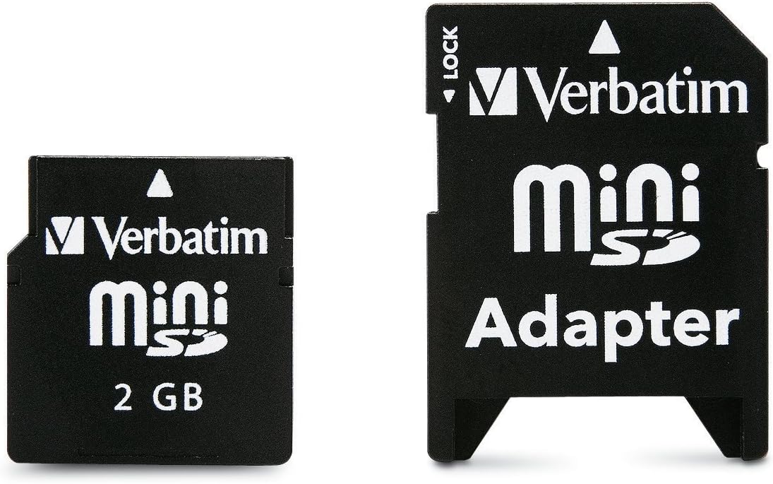 Amazon.com: Verbatim MiniSD Card with Adapter - 2GB (96170) : Electronics