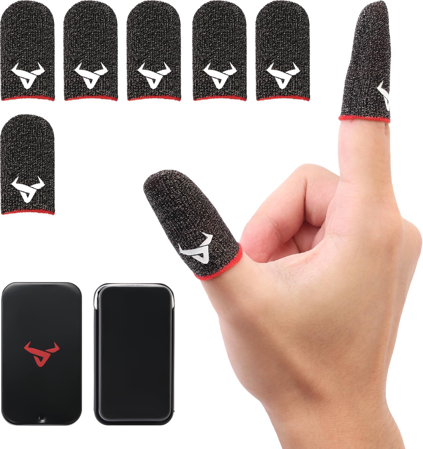 Amazon.com: 6 Pack Finger Sleeves for Gaming,Thumb Sleeves for Mobile ...