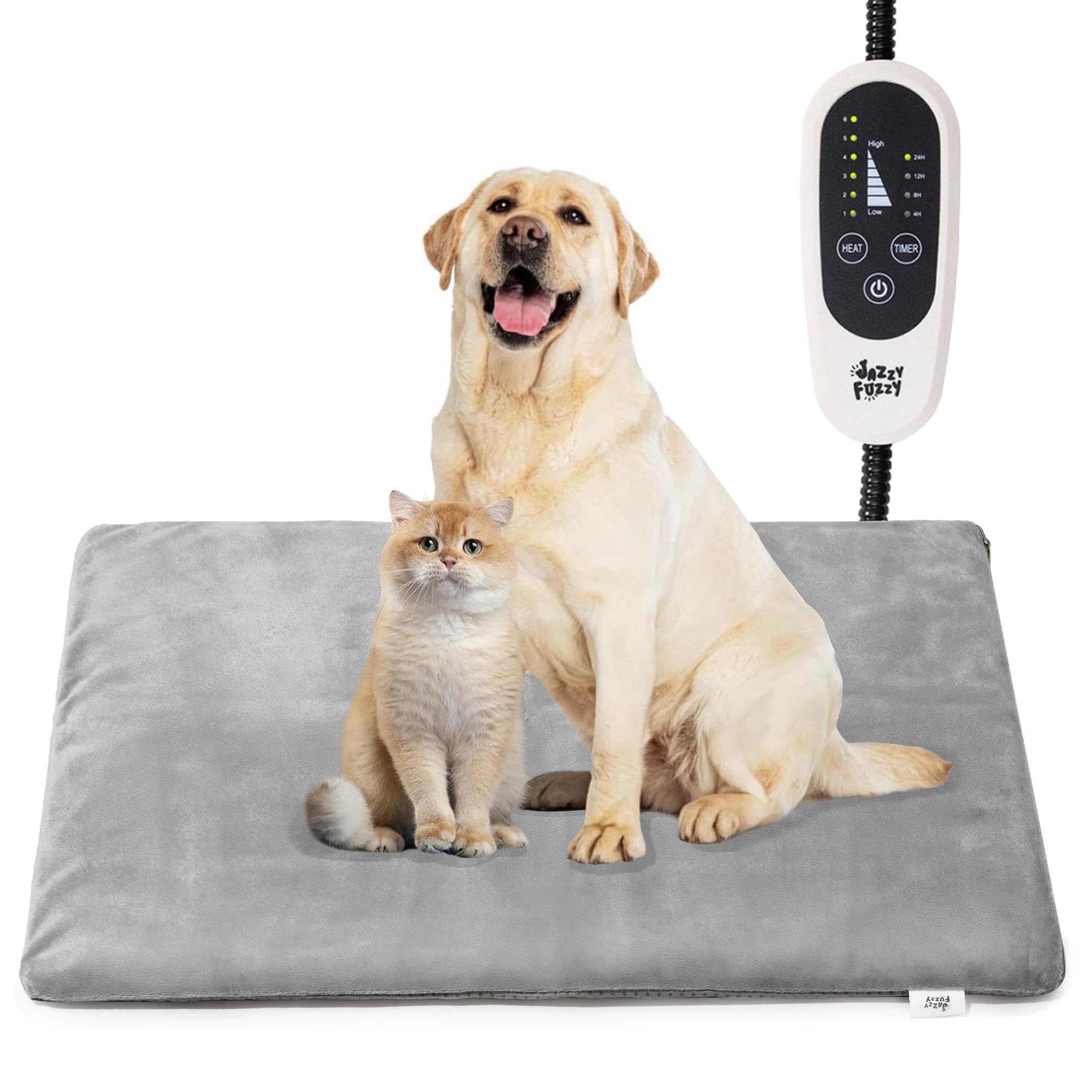 Amazon.com : Jazzy Fuzzy Extra Large Pet Heating Pad, 6 Adjustable ...