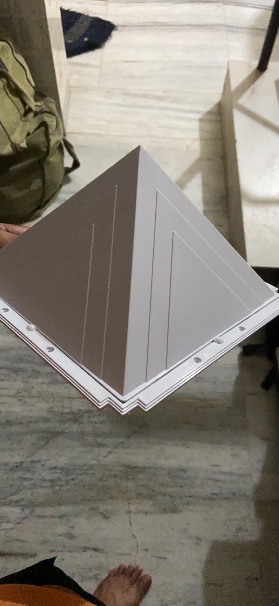 ACS MART pyramid plastic vastu for home big size 11 inch White 91 ...