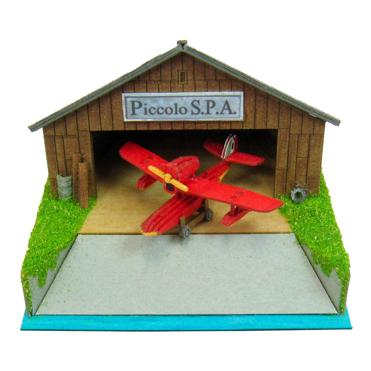 Miniatuart Kit Studio Ghibli mini Porco Piccolo and Savoia Red AirPlane ...