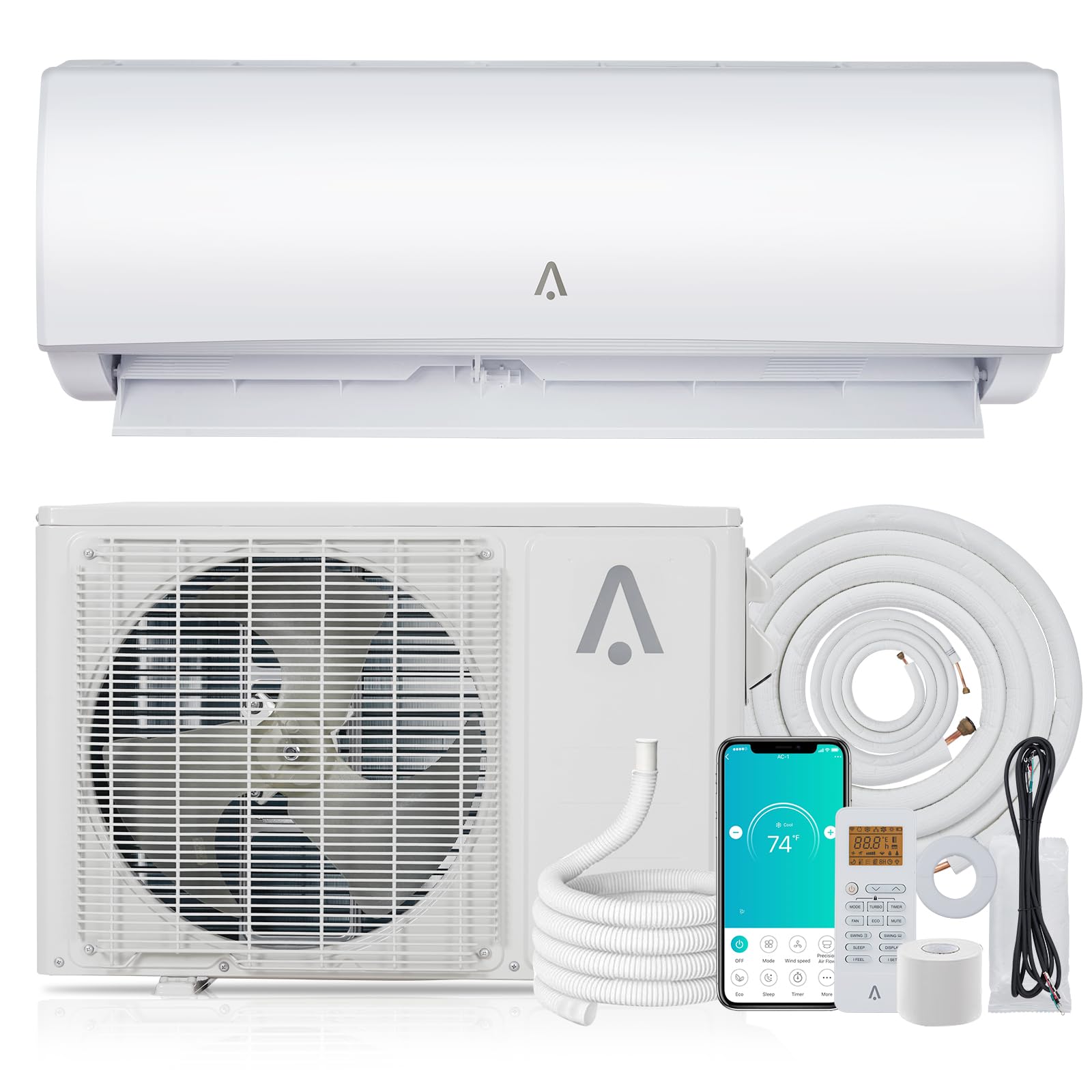 Amazon.com: 12000 BTU Mini Split Air Conditioner Cooling ＆ Heating ...