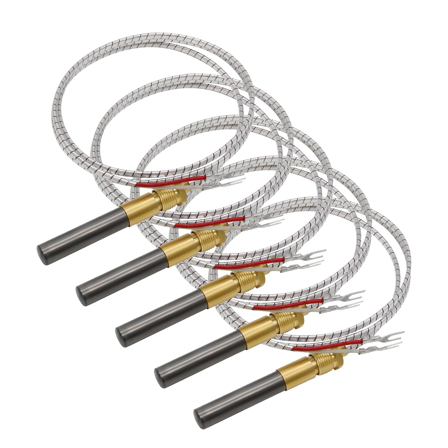 Amazon.com: Ganivsor 24" 5Packs Thermopile Generators 750 Millivolt Thermopile Q313A for Gas ...