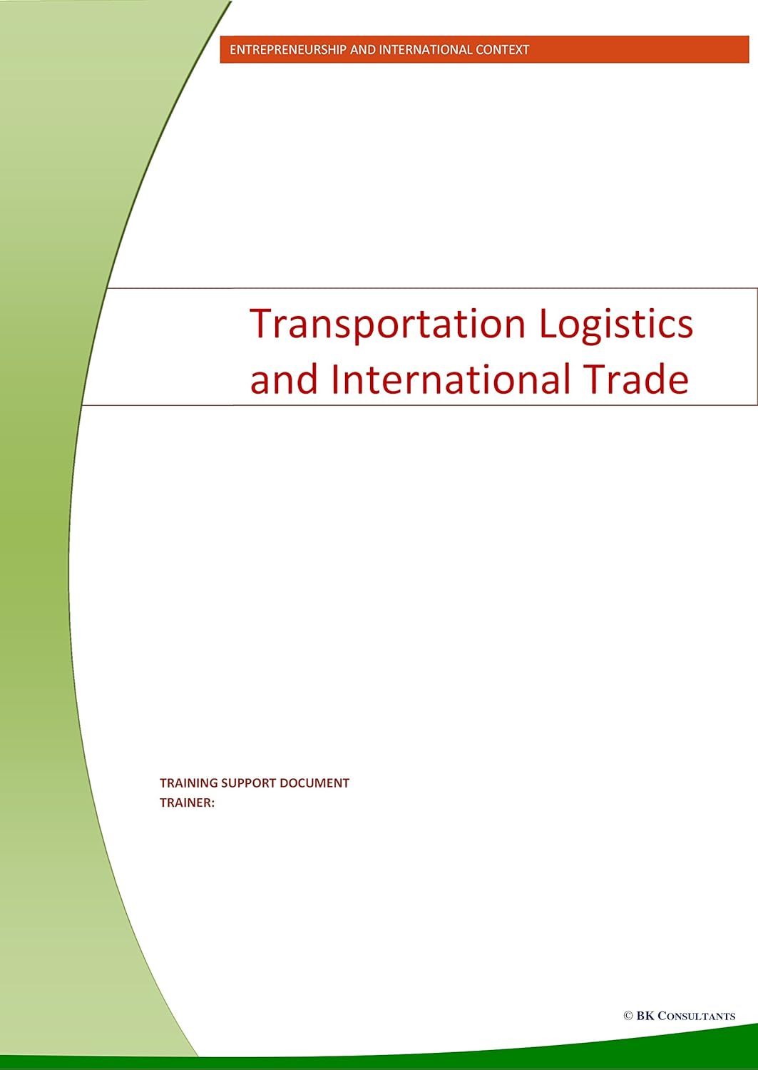 Amazon.com: Transportation Logistics and International Trade: Learning ...