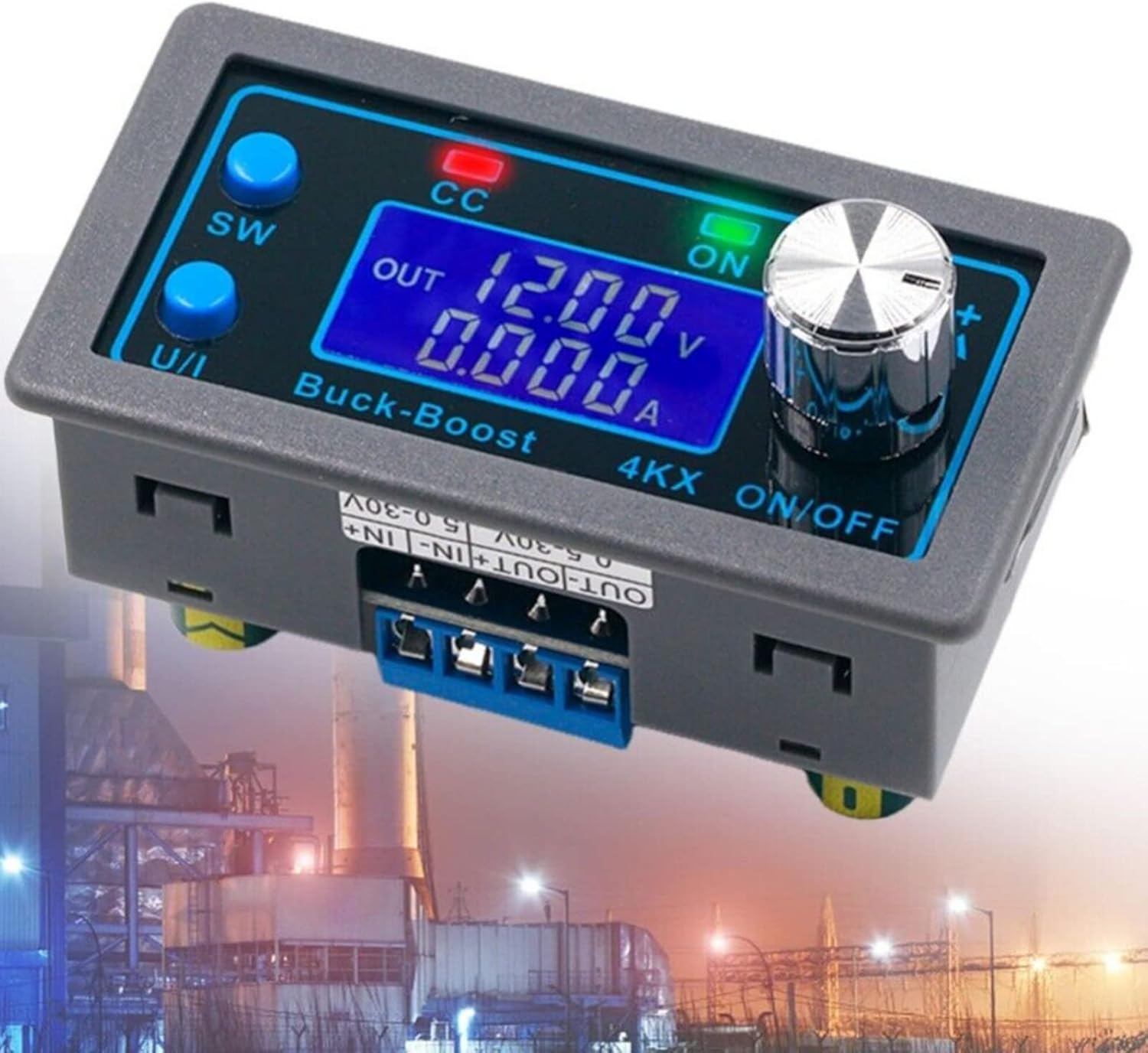 Amazon.com: DC-DC Buck Boost Converter Regulator CC CV 0.5-30V 0-4A ...