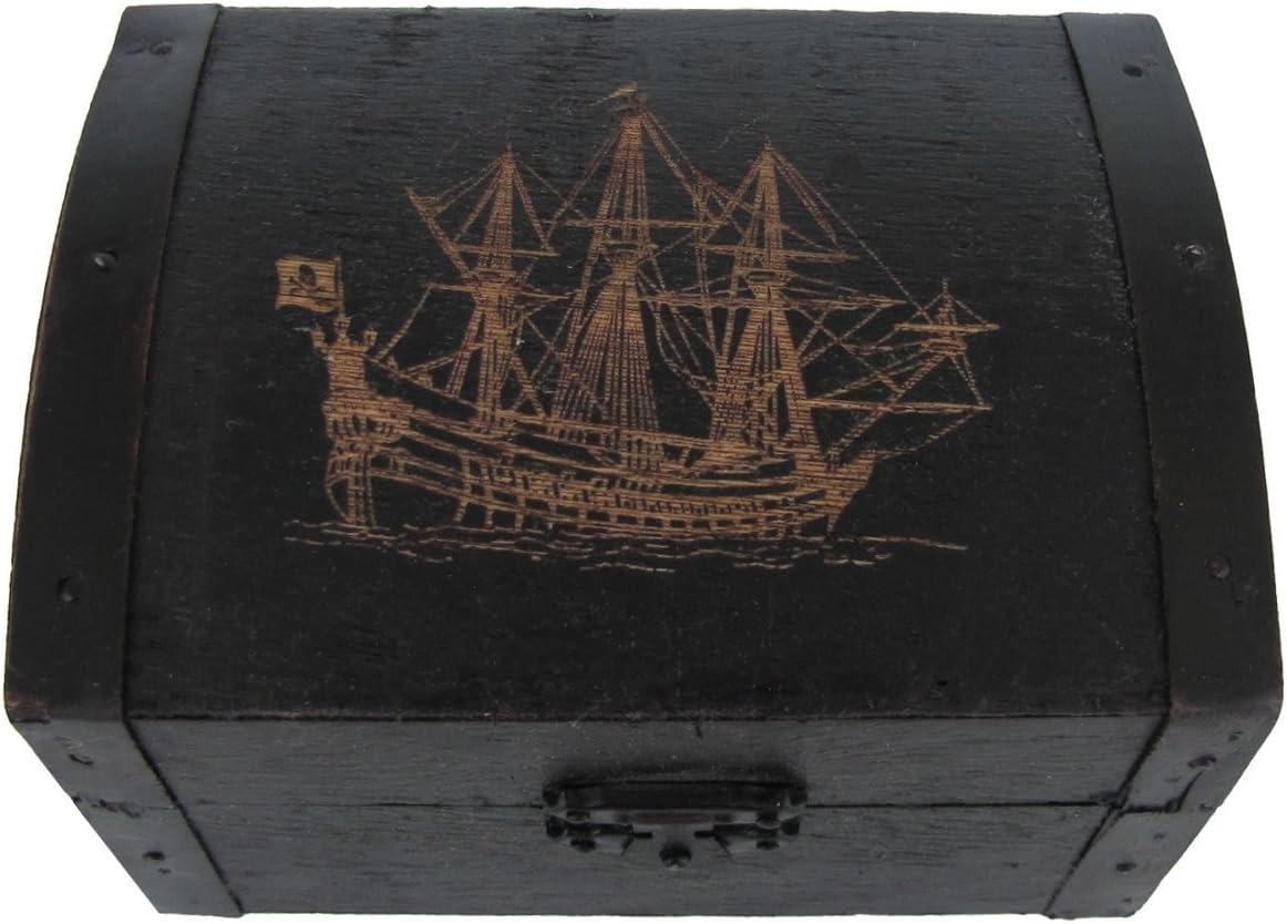 Amazon.com: Wooden Pirate Ship Box : Home & Kitchen