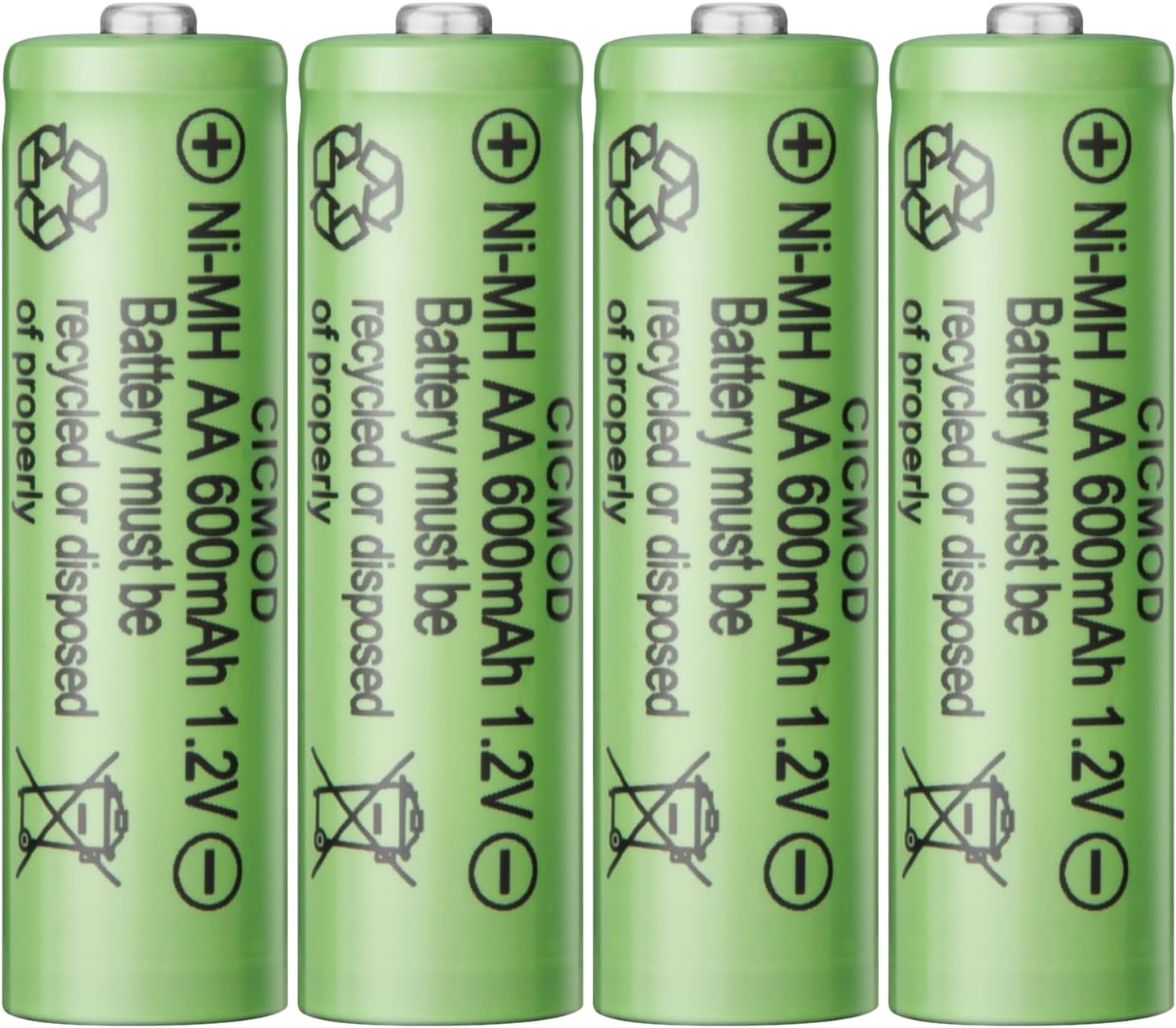 Amazon.com: Porvoo 12-Pack Rechargeable AA Solar Batteries Ni-Mh 1.2v ...