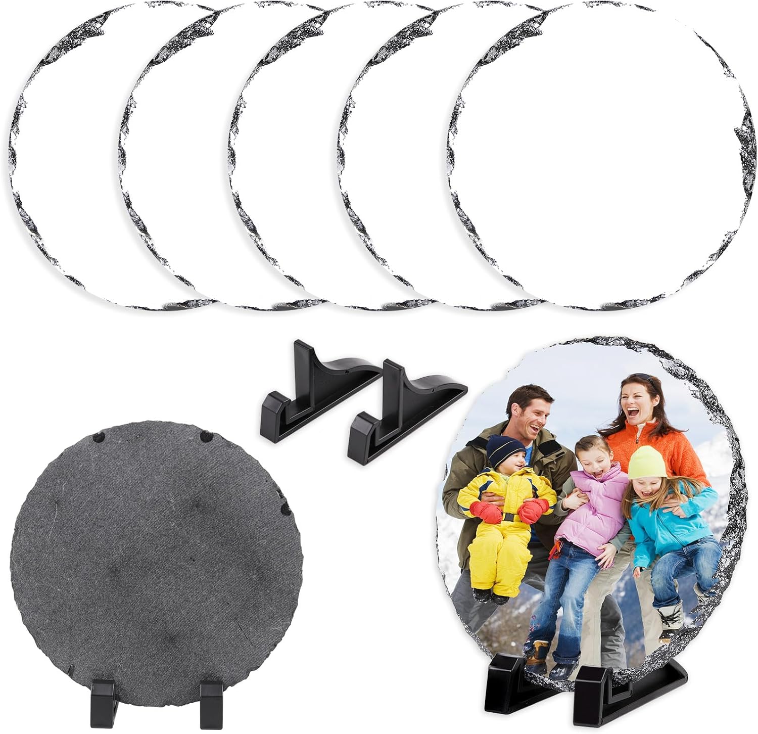 Amazon.com - 5 Pack Sublimation Slate Blanks Custom Stone Slate Picture ...