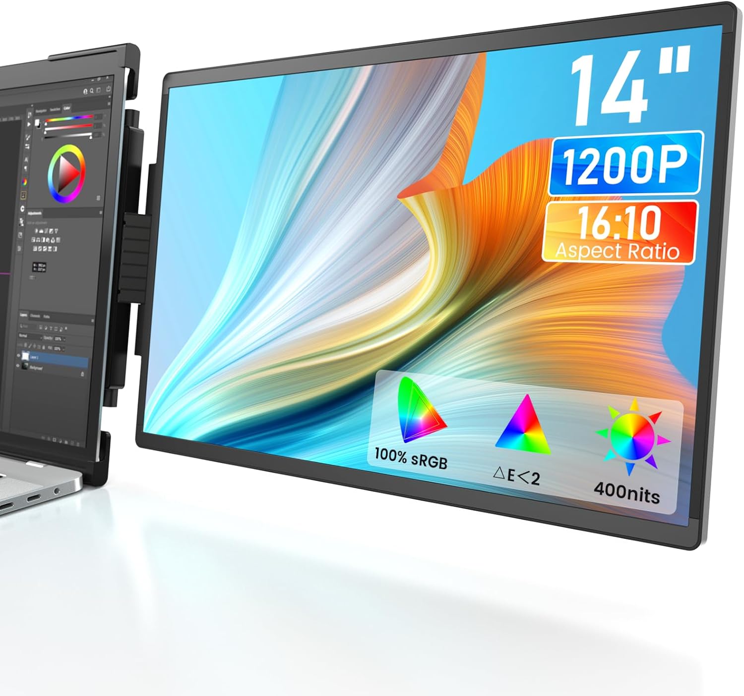 Amazon.com: L LIMINK ET14 Al Alloy Laptop Screen Extender for 13.3-16 ...