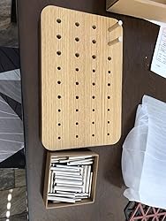 Amazon.com: OLVULGG 36-Hole Wooden Pegboard for Occupational Therapy ...