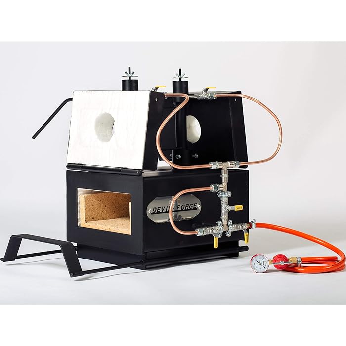 Buy DEVIL-FORGE Gas Propane Forge DFPROFK2, 2 Burners DFC (360.000 BTU ...