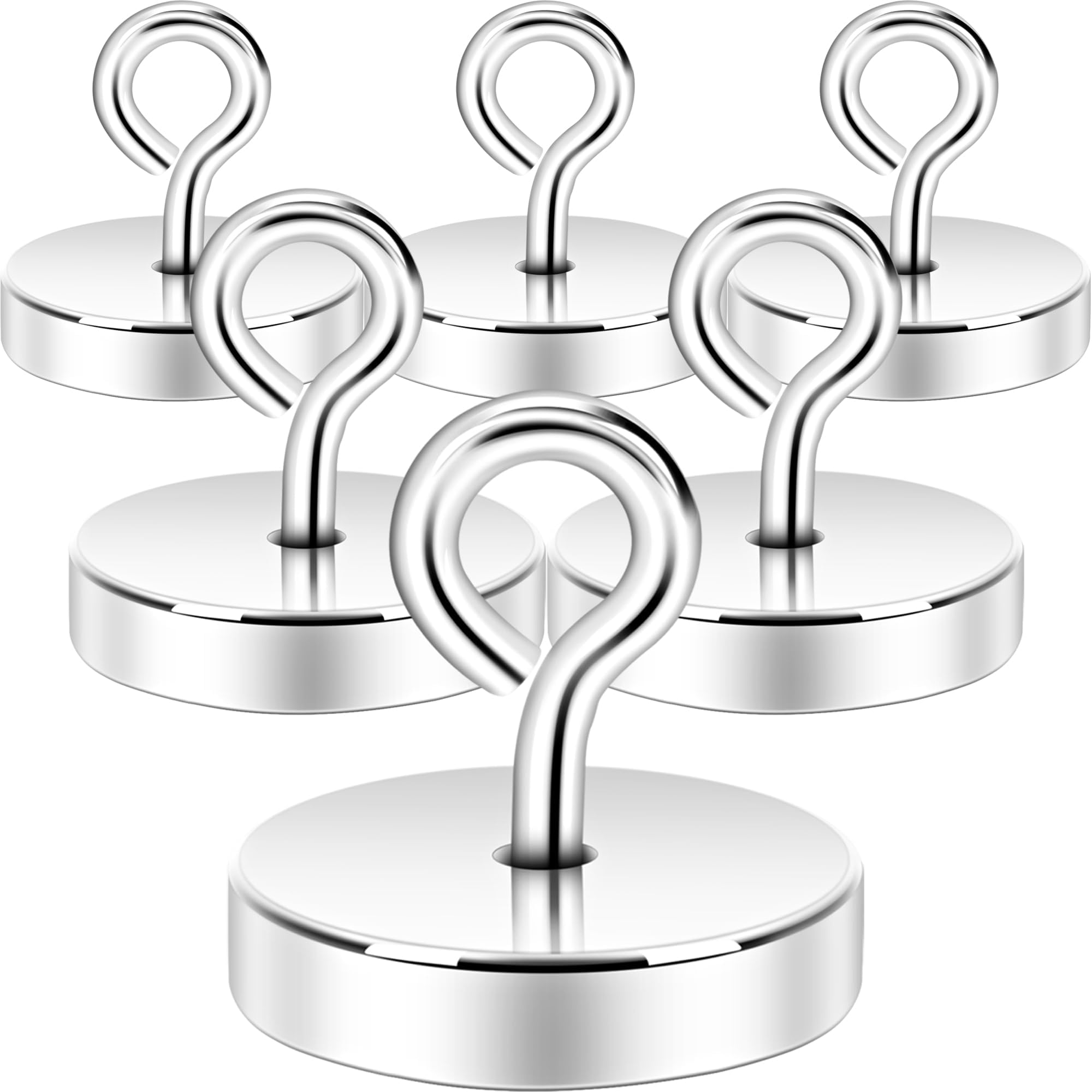 Amazon.com: Extra Large Magnetic Hooks Heavy Duty, 3.5in NdFeB Strong ...