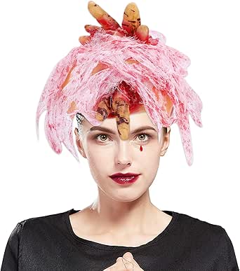 Amazon.com: Halloween Zombie Brains Cap Zombie Ghost Costume Hat ...