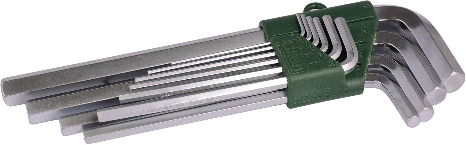 UKEN Allen Key Set (10 Pieces, Upto 12mm, L): Buy Online at Best Price ...