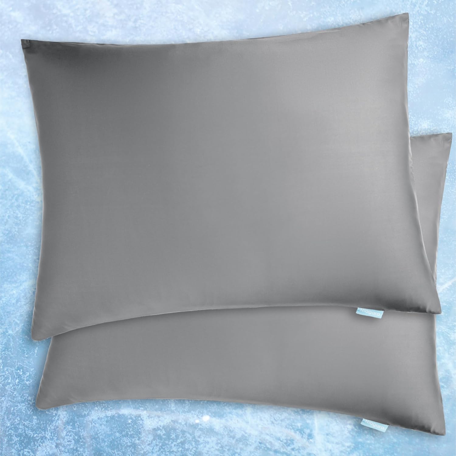 Amazon.com: Niagara Set of 2 Cooling Pillow Cases Queen Size, CoolSpan ...