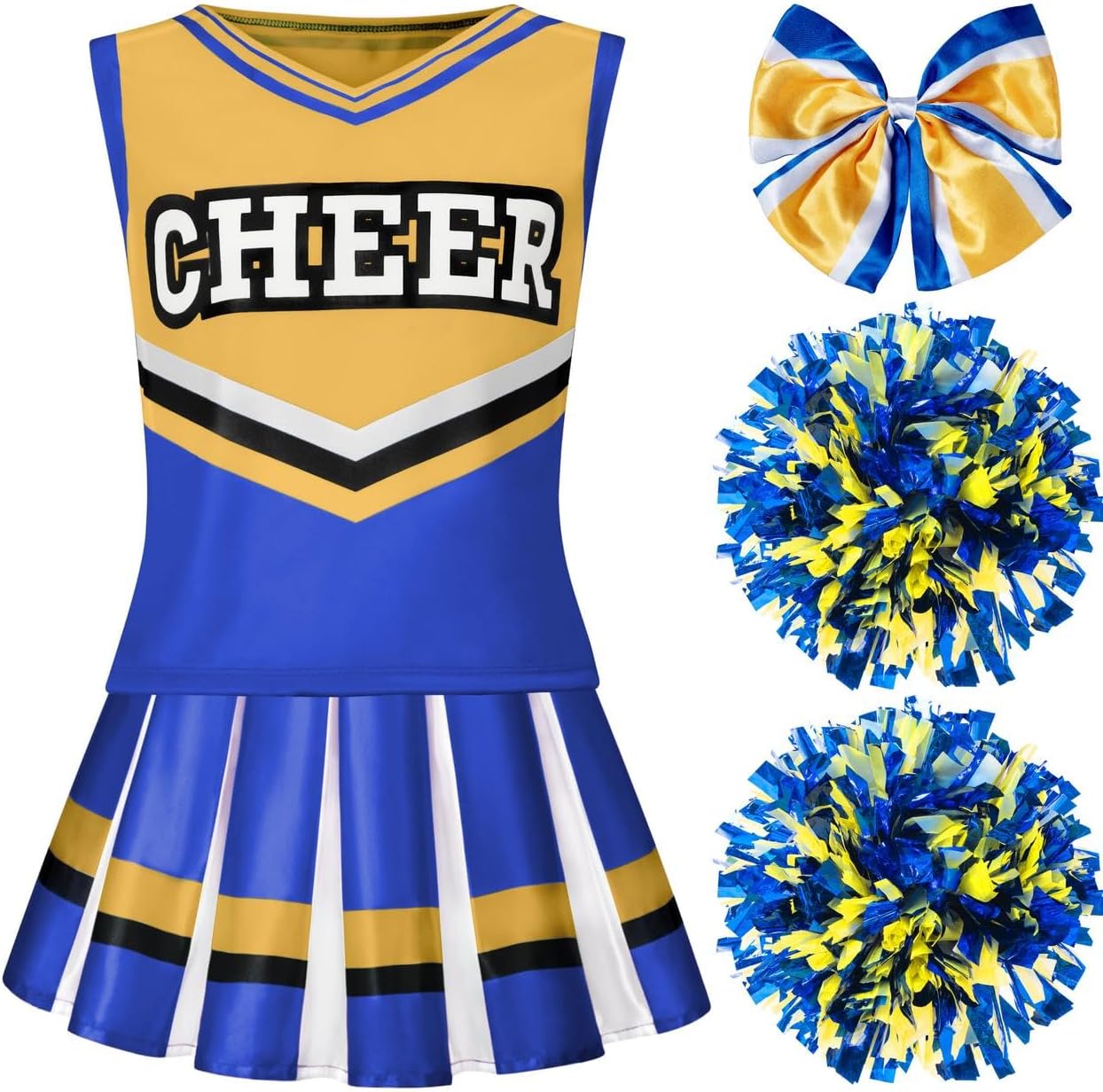 Spooktacular Creations Girl Cheerleader Costume, Halloween Cute Cheer ...