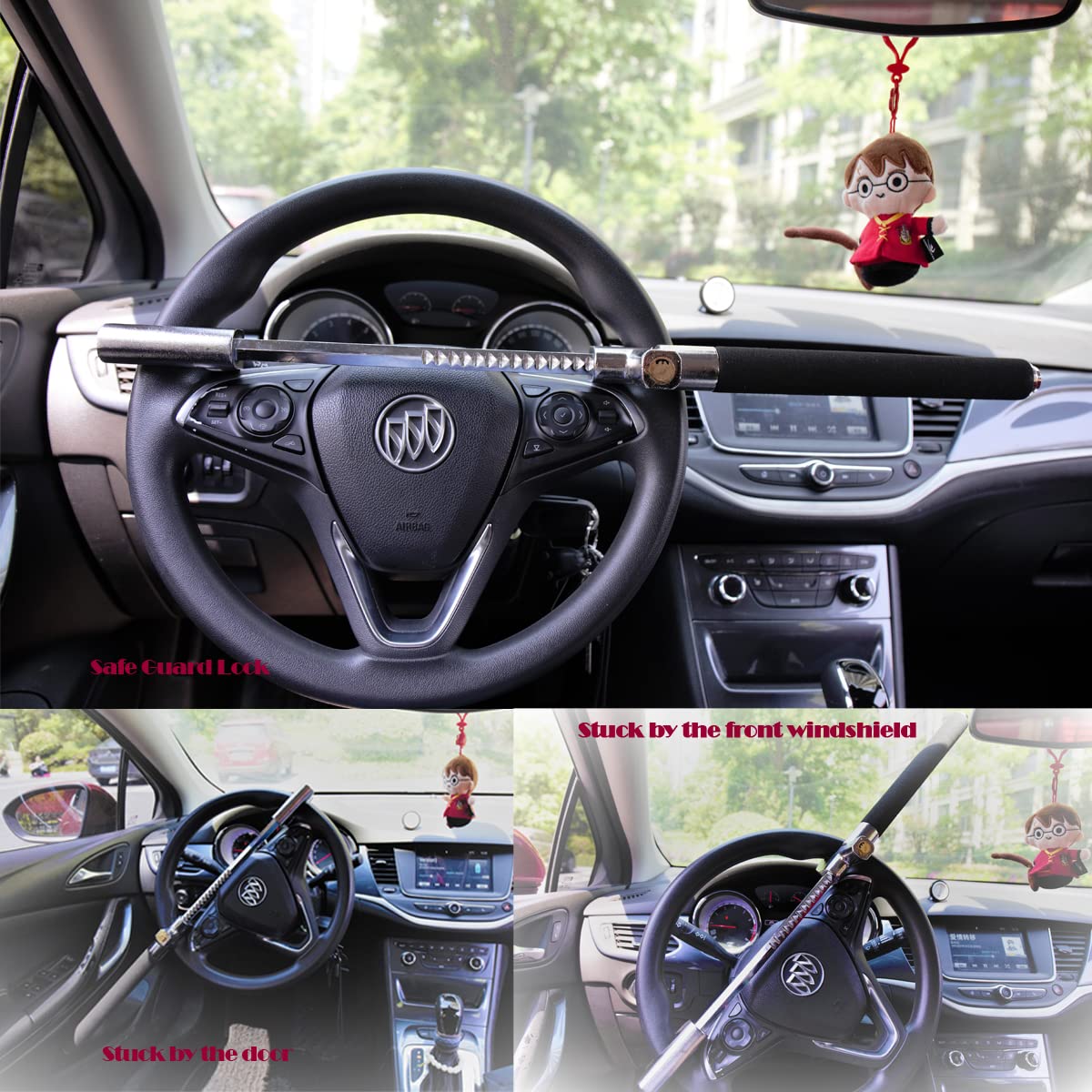 Snapklik.com : Anti-Theft Steering Wheel Lock Heavy Duty Steering Wheel ...
