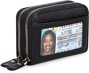 Amazon.com: GOIACII Small Genuine Leather Wallet for Women, RFID ...