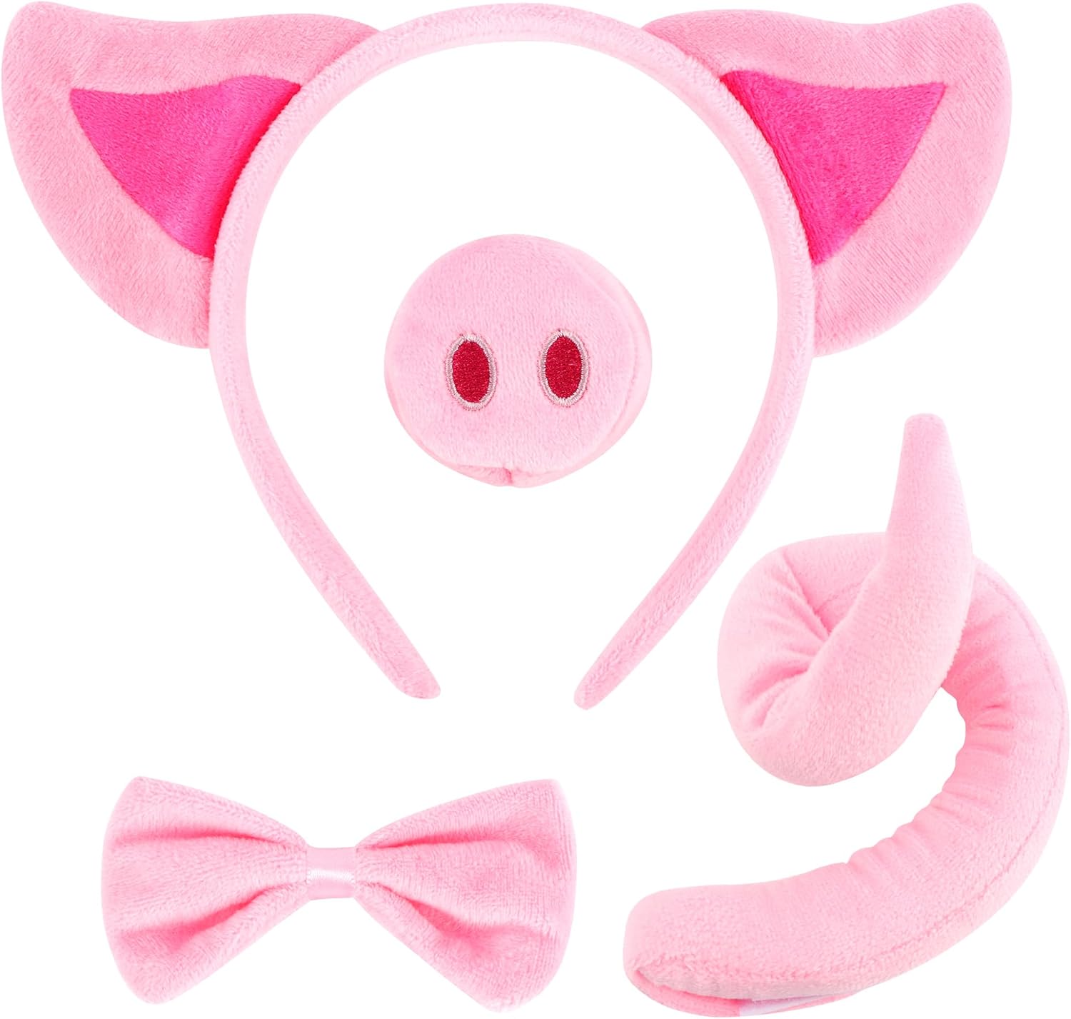 Amazon.com: Canitor Pig Costume Accessories Set Pig Ears Headband Nose ...
