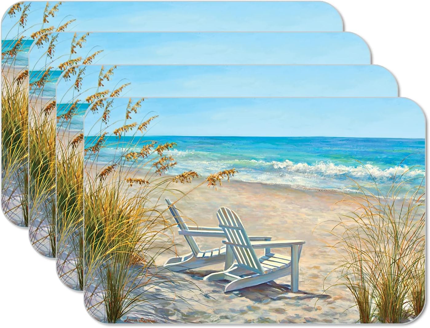 Amazon.com: Lighthouse Placemats Set of 4 Nautical Lighthouse Table ...