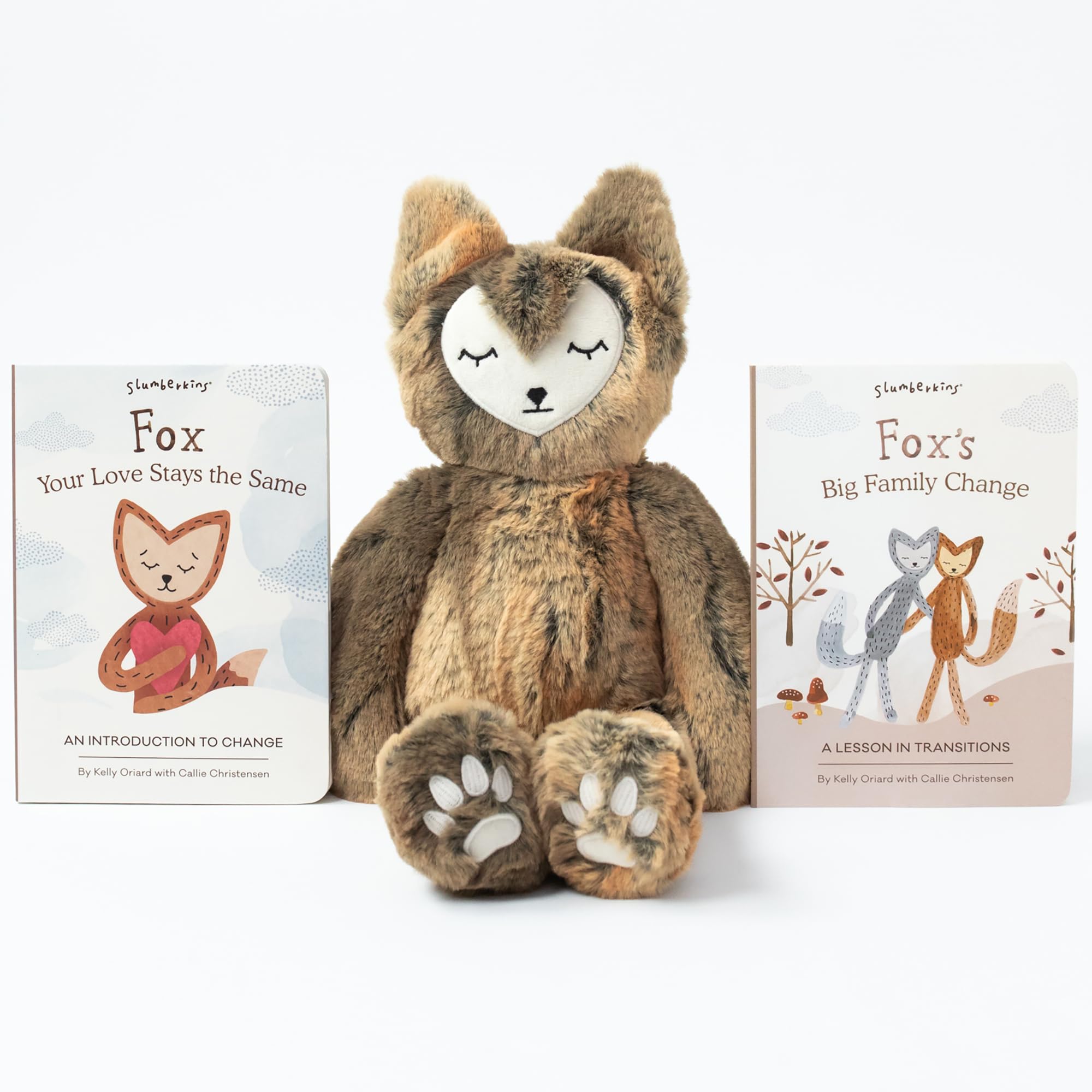 Amazon.com: Slumberkins 14" Fox Kin & 2 Board Books Complete Set Bundle ...