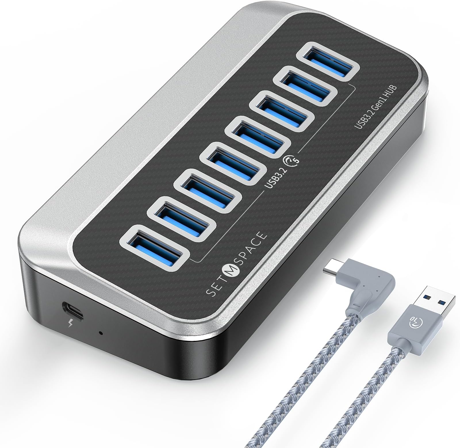 Amazon.com: 7-Port USB Hub, USB 3.2 Gen1 Hub, USB C Hub with 7 USB ...